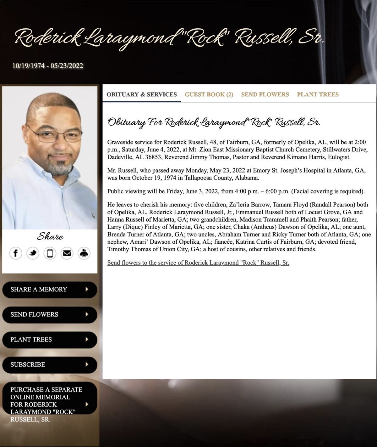 Tucker Middle School teacher Roderick Russell, Sr. passes away - On ...