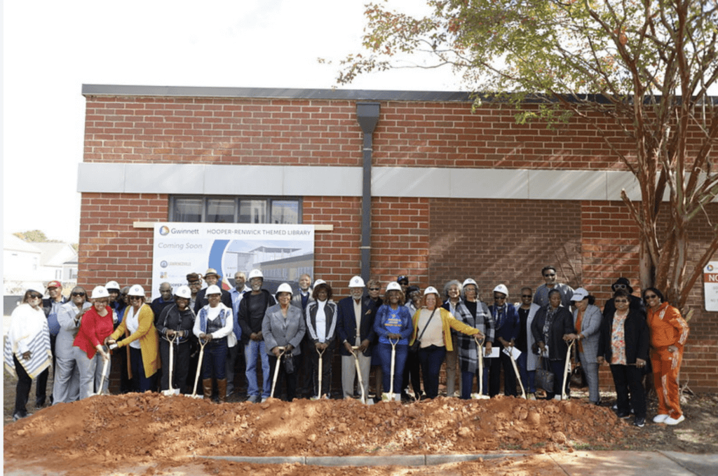 Gwinnett County, Lawrenceville officials break ground on themed library ...