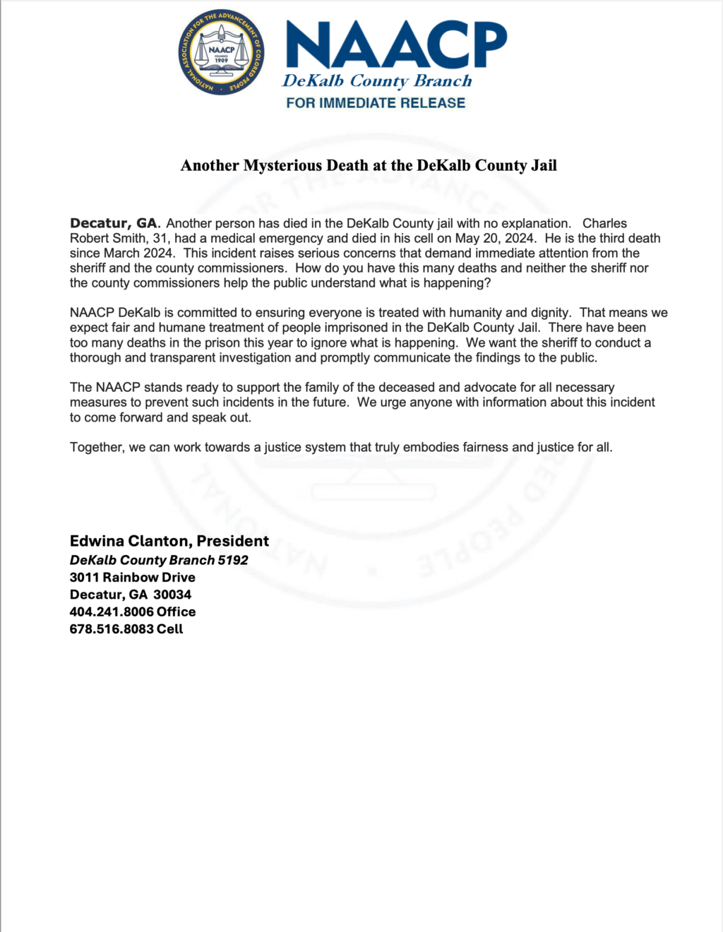 DeKalb County Sheriff’s Office reports death of inmate - On Common ...