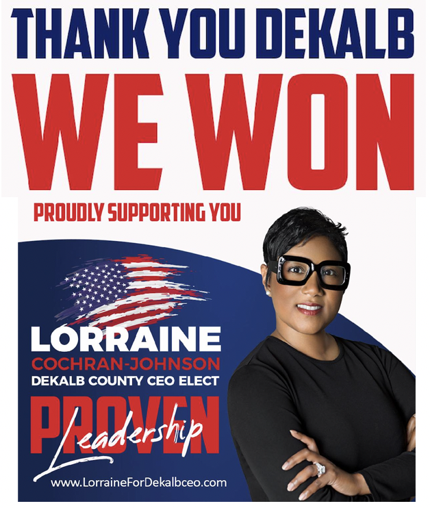 DeKalb CEO-Elect Lorraine Cochran-Johnson thanks voters - On Common ...