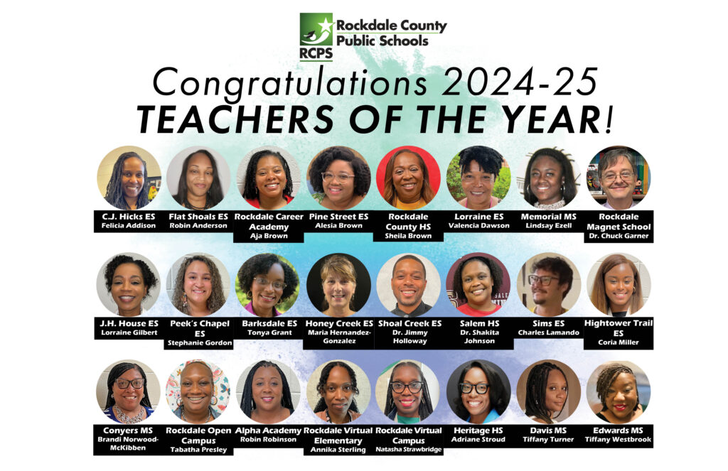 Rockdale County Public Schools announces 2024-2025 Teachers of the Year ...