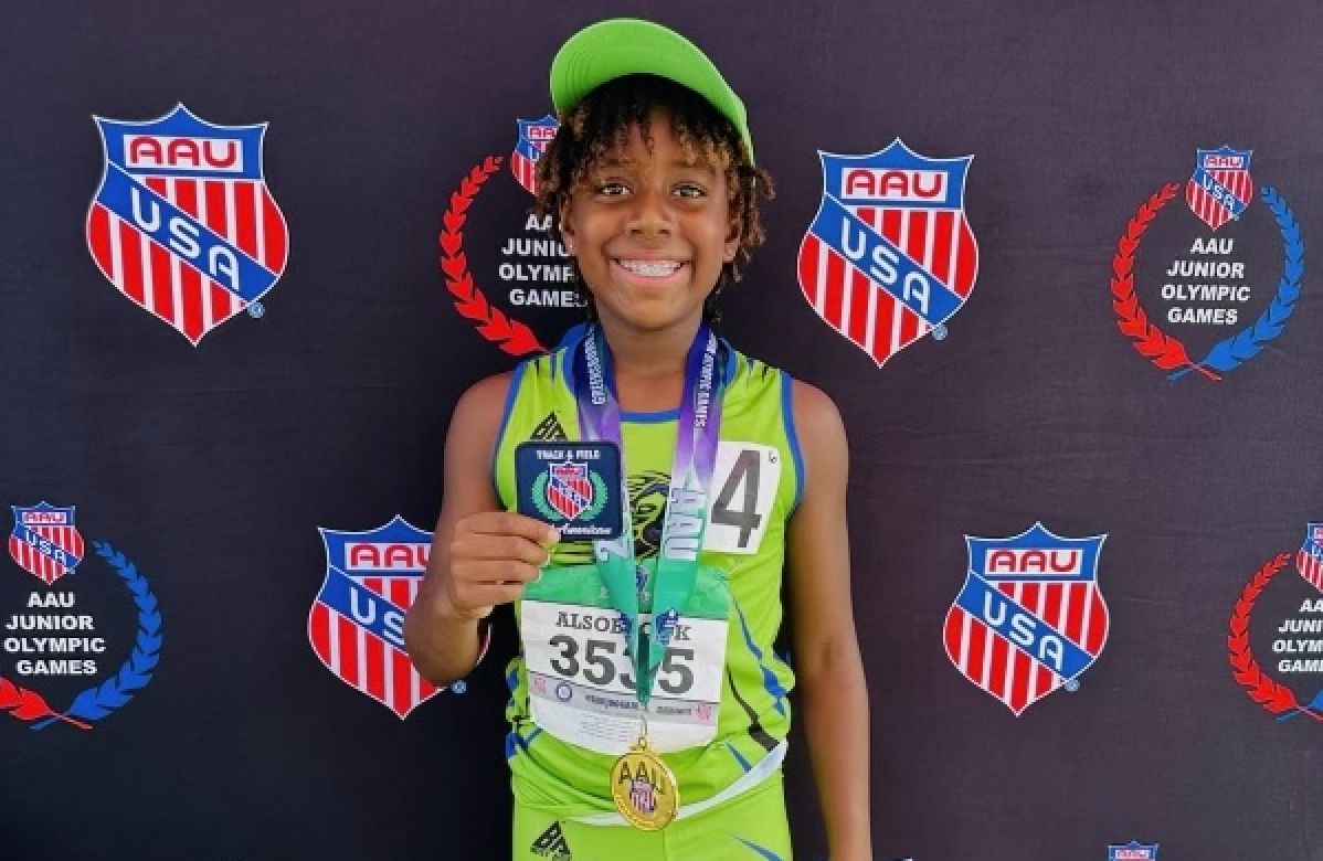 Logan Alsobrook medals gold at AAU Jr. Olympics, Conyers Councilwoman ...